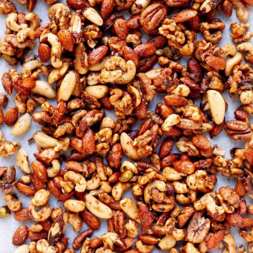 Maple Rosemary Bar Nuts | Wholefully