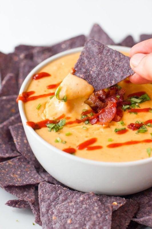Bacon Sriracha Queso | Wholefully