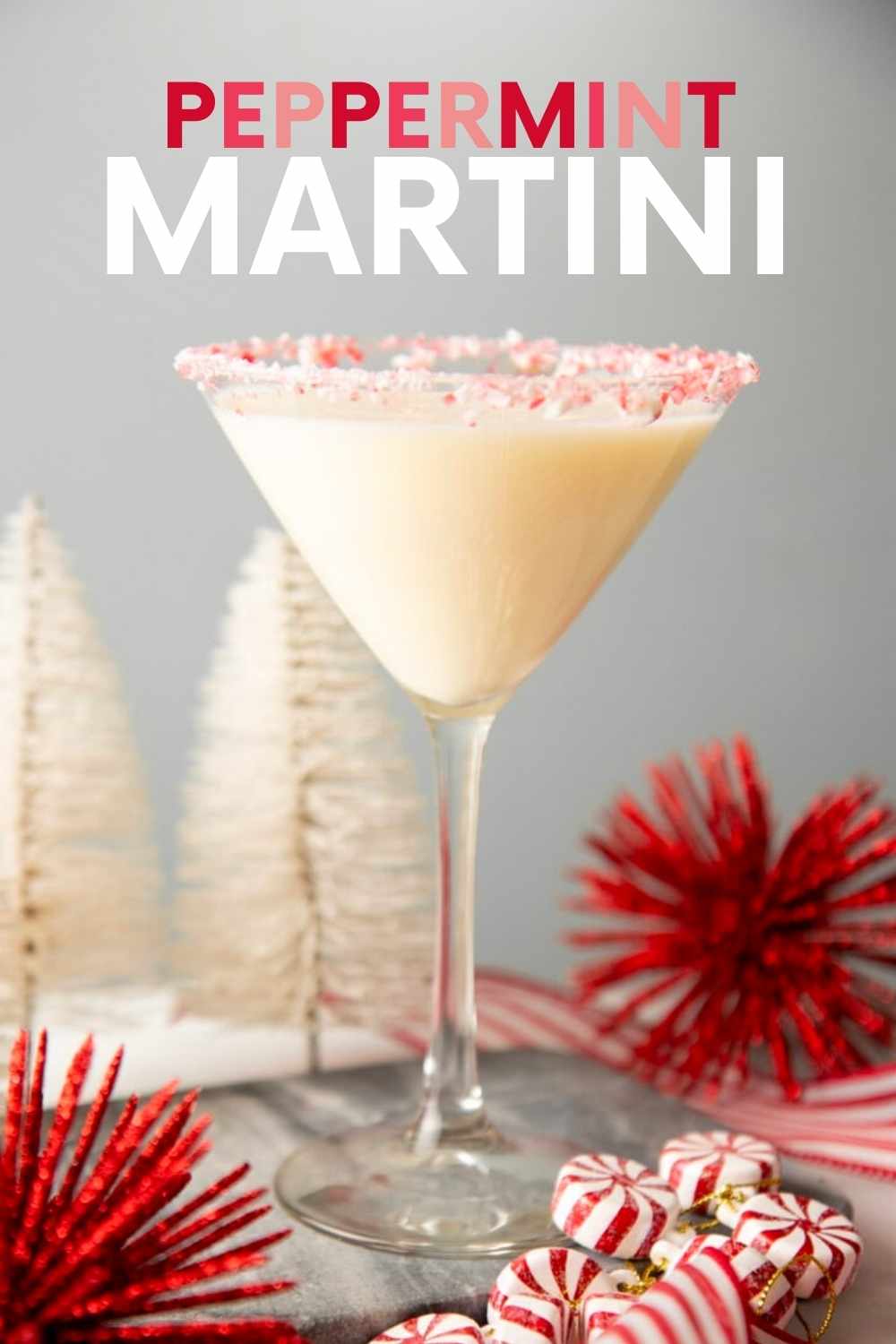 Peppermint Martini (Candy Cane Martini) | Wholefully