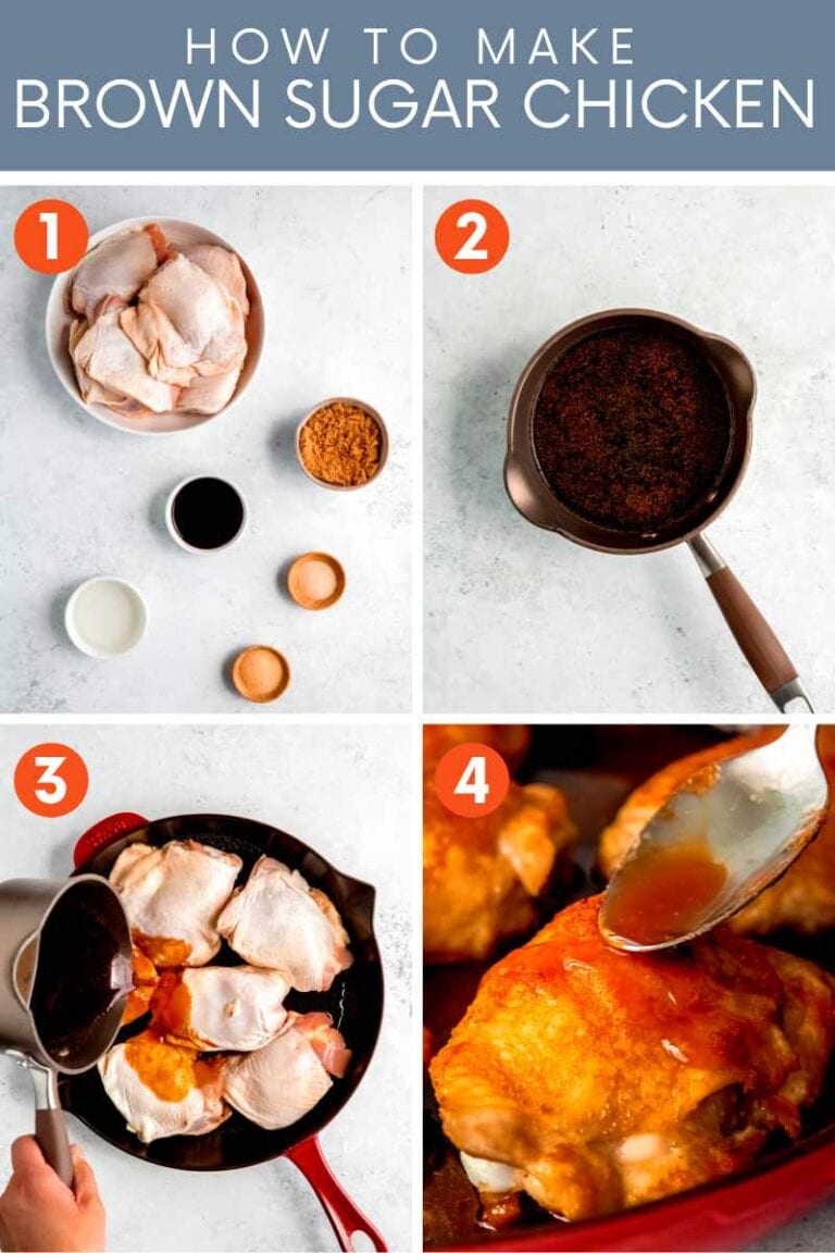 5-Ingredient Brown Sugar Chicken Thighs | Wholefully