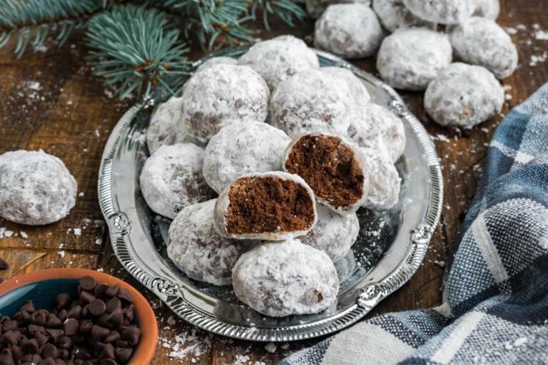 Chocolate Snowball Cookies Recipe | Wholefully