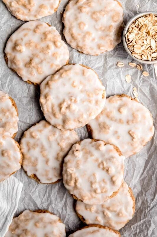 Iced Oatmeal Cookies Recipe - Wholefully