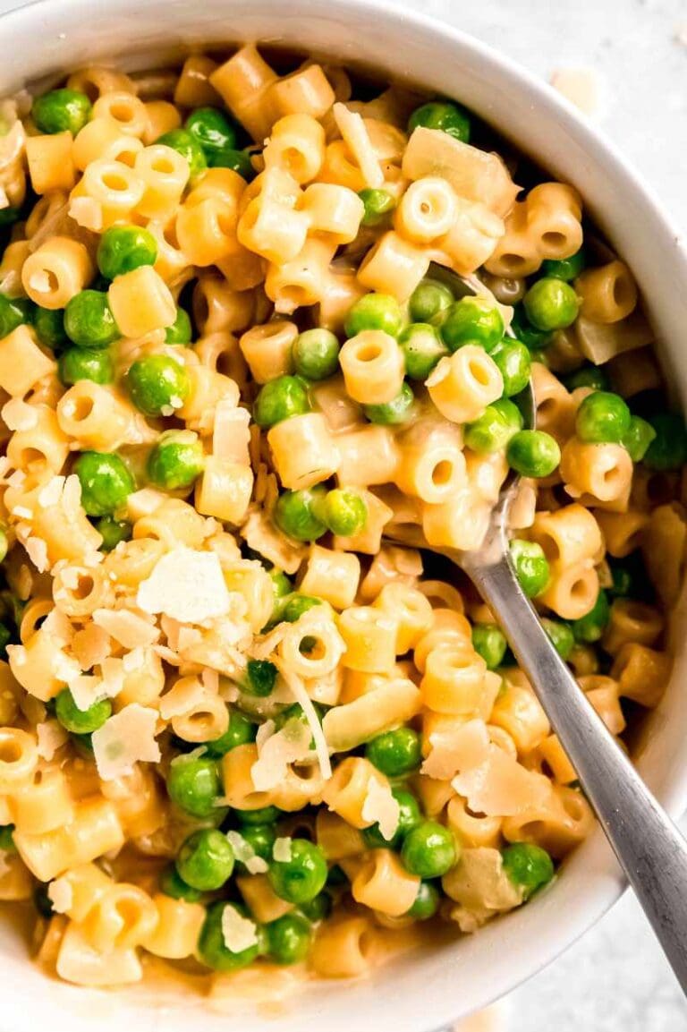 Pasta with Peas and Parmesan | Wholefully