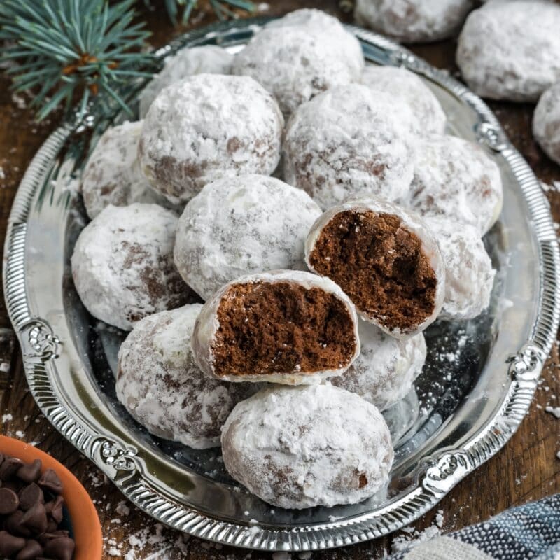 Chocolate Snowball Cookies | Wholefully